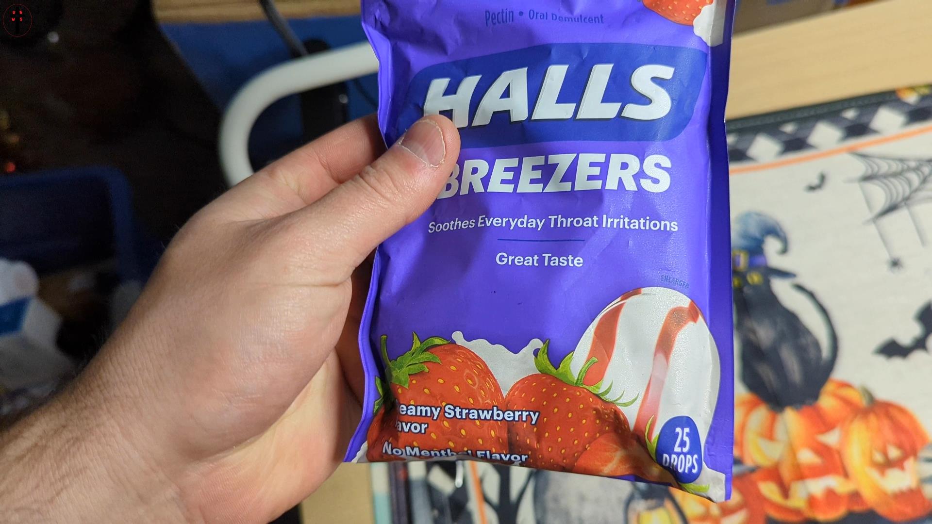 Watch Halls Breezers Drops Cool Creamy Strawberry 25 ea on Amazon Live