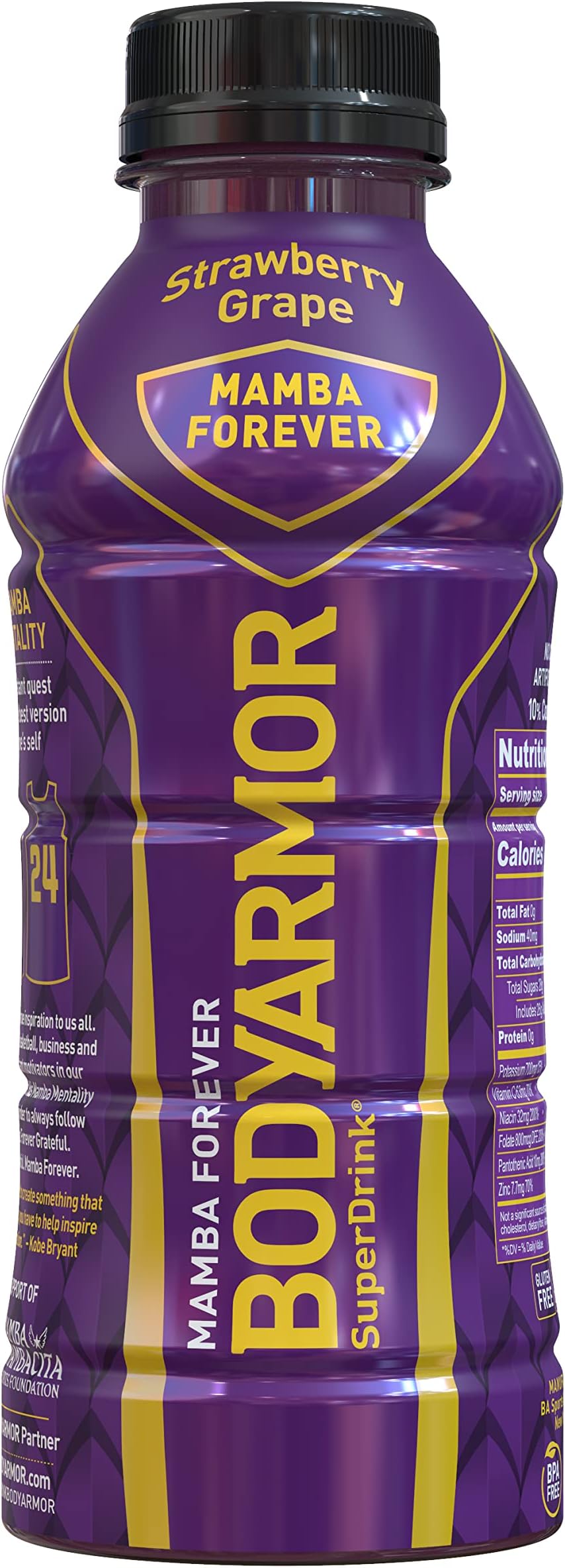 Amazon.com : BODYARMOR Sports Drink, Mamba Forever, Strawberry Grape 16 ...