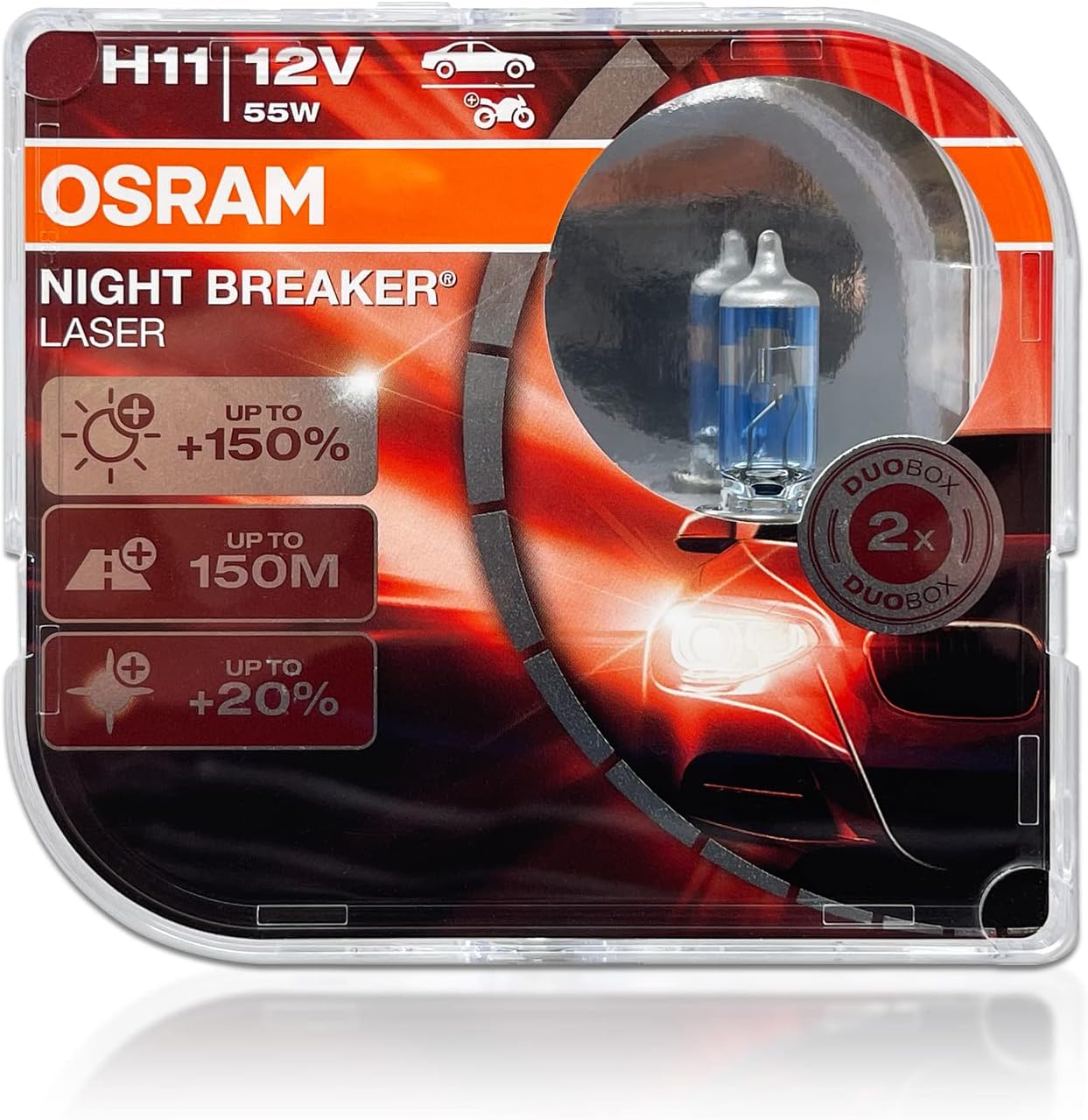 OSRAM NIGHT BREAKER LASER H11, next generation, 150% more brightness ...