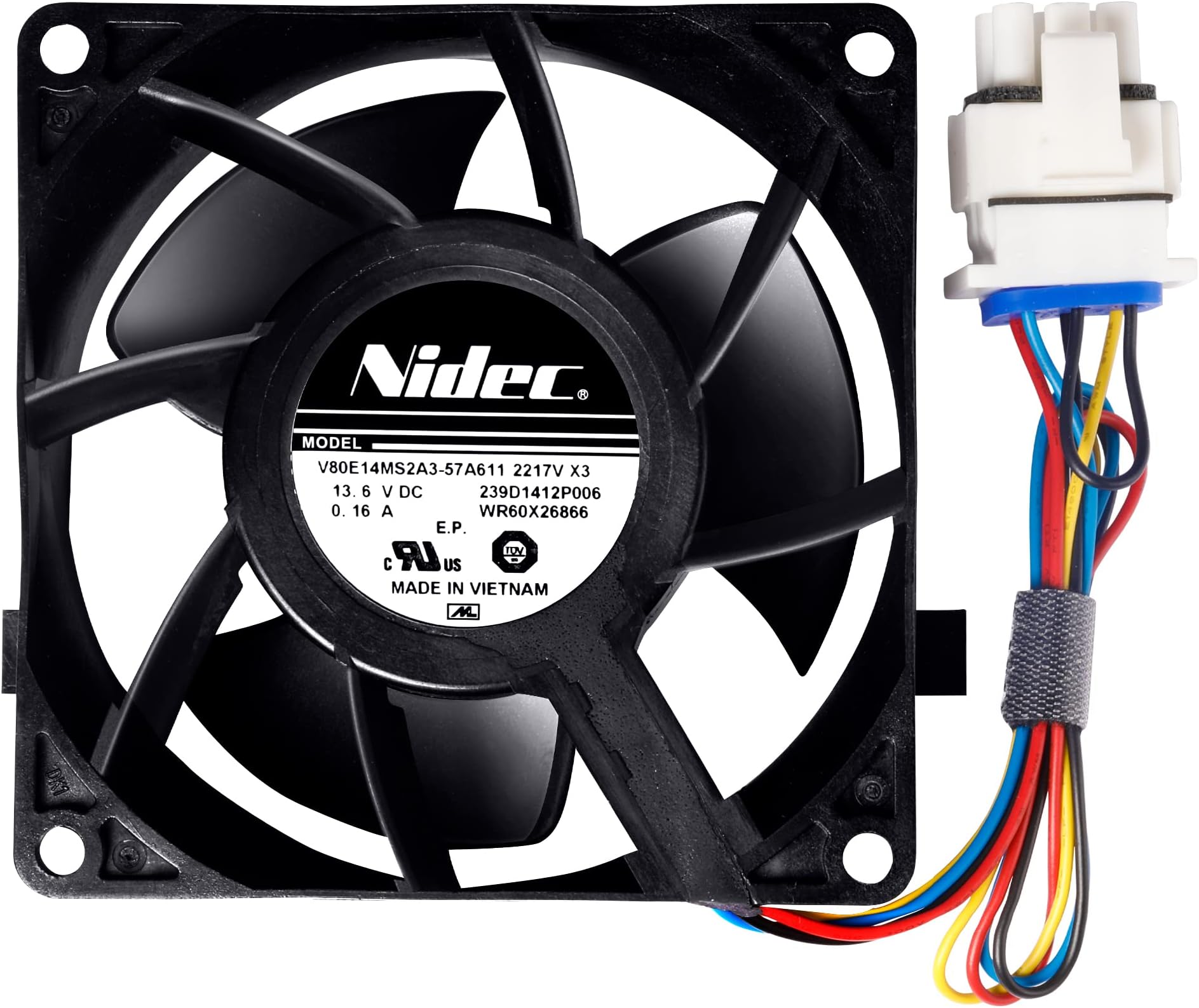 Amazon.com: GE Appliances Refrigerator Evaporator Fan Motor WR60X26866 ...