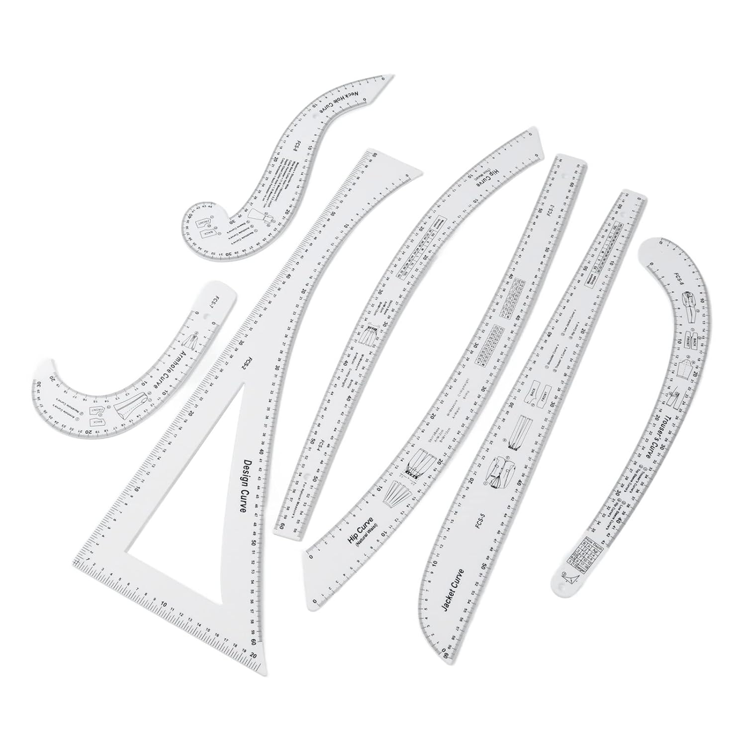 Amazon.com: French Curve Ruler for Pattern Making, French Curve Ruler ...