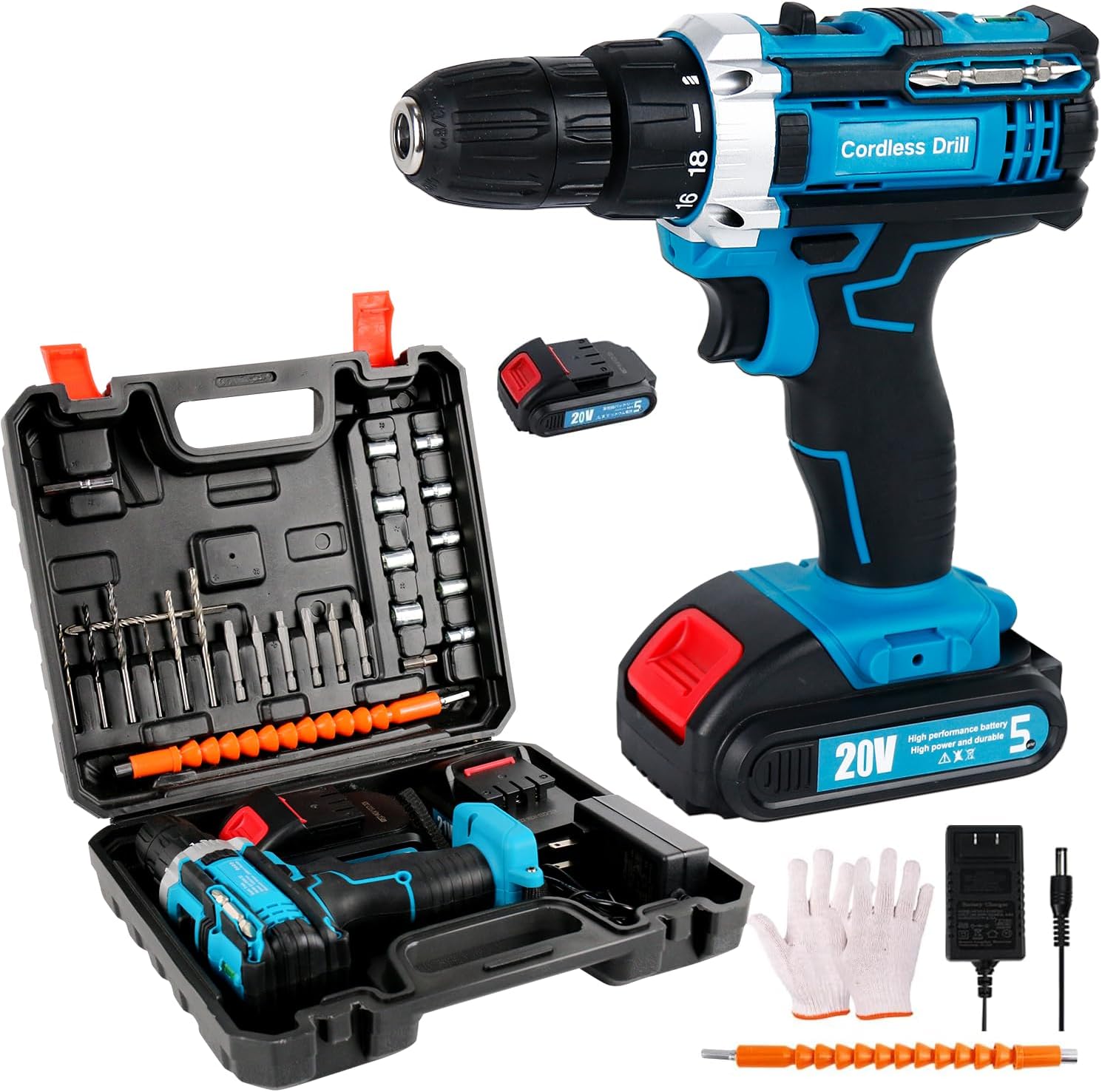 Amazon.com: Power Drill Cordless: DEKO PRO Cordless Drill 20V Electric ...