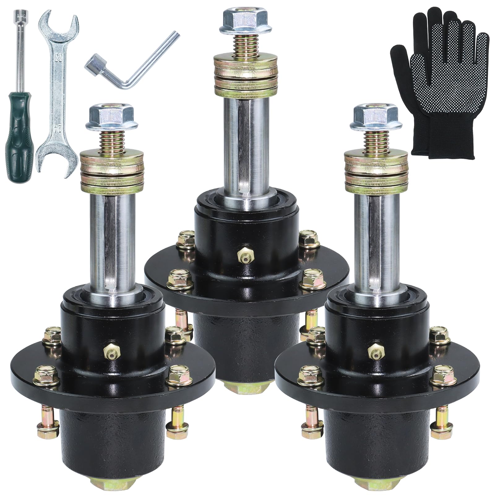 Amazon.com : GELASKA 3 Pack 461663 Spindle Assembly with 43592 Cutter ...