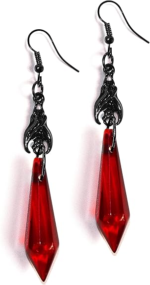 Amazon.com: Gothic Vampire Earrings, Dark Bat Dangle Earrings Vampire ...