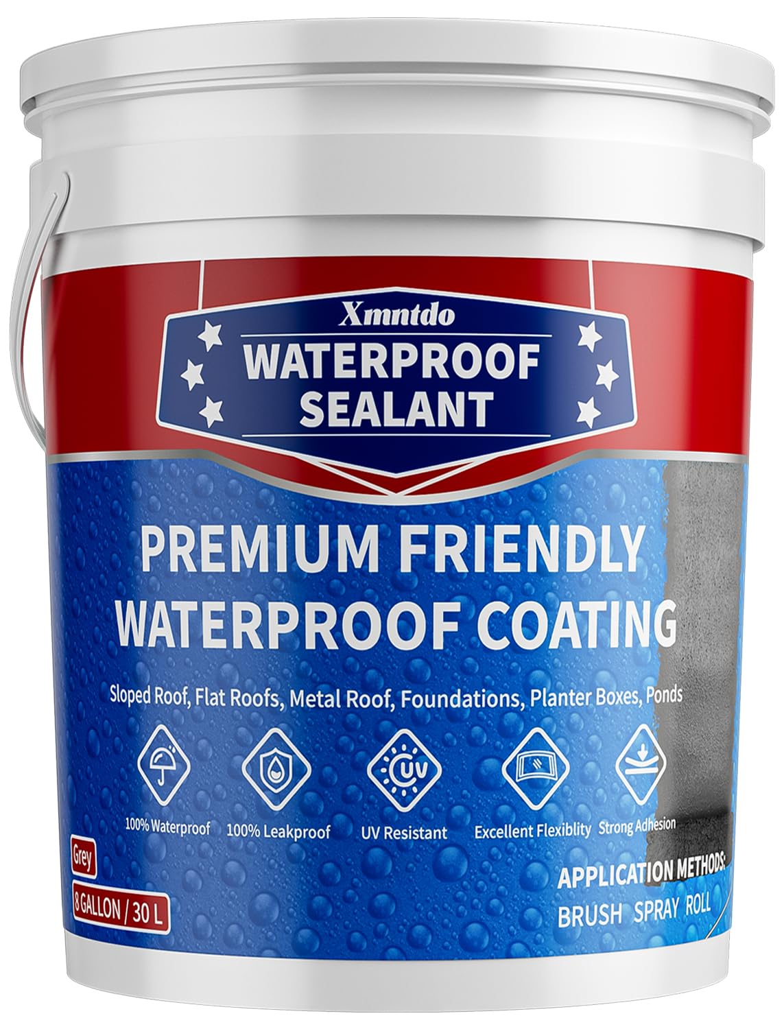 Snapklik.com : Xmntdo Polyurethane Waterproof Coating 8 Gallon - Extra ...