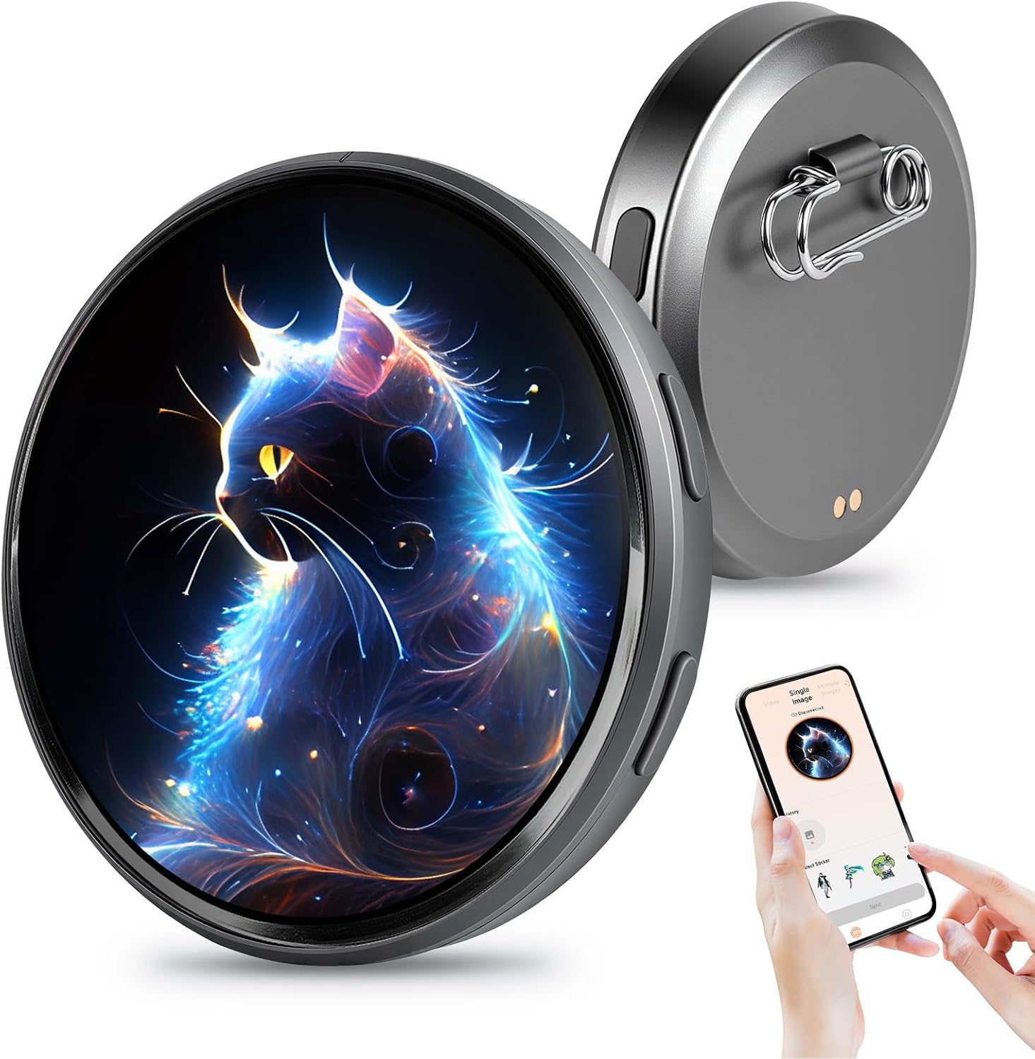 Amazon.com: Smart Digital Display Badge with LED Pixel Screen ...