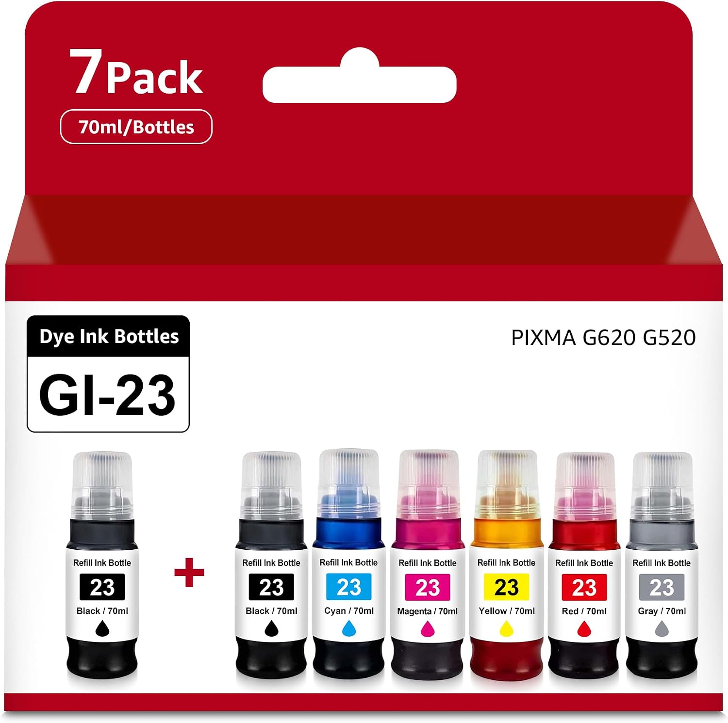 Amazon.com: Compatible GI23 Ink Bottle Replacement for Canon GI-23 GI ...