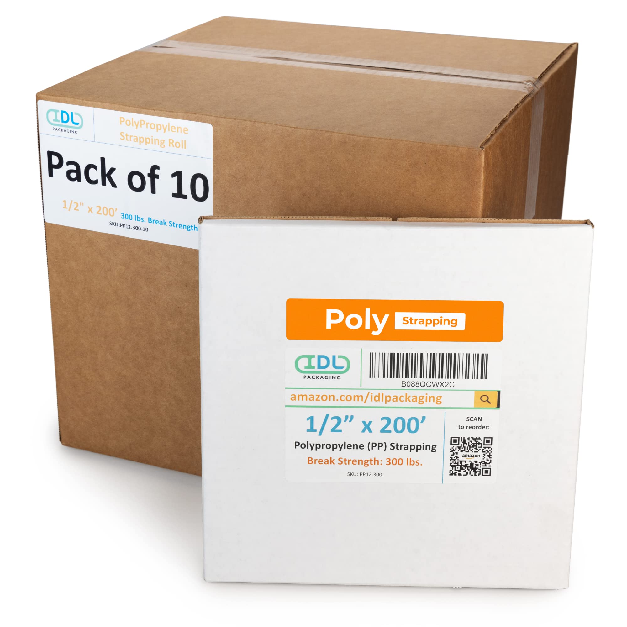 Snapklik.com : IDL Packaging 1/2" X 200 Polypropylene