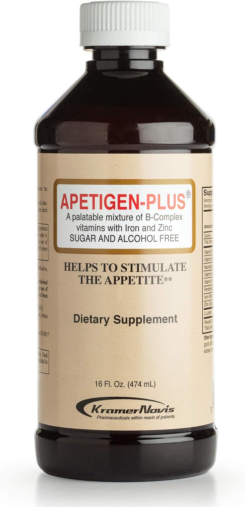 Amazon.com: Apetigen-Plus® Vitamin B1, B2, B3, B5, B6, B12, Zinc, Iron ...