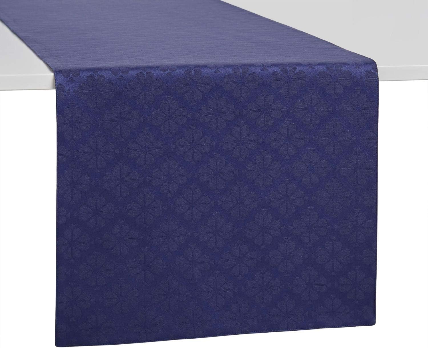 Amazon.com: Kate Spade Spade Flower Fabric Table Runner, 15"x72", Navy ...
