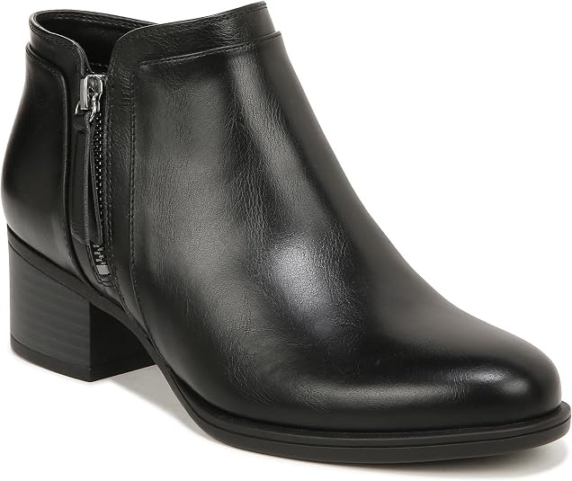 Amazon.com | Naturalizer Womens Karol Casual Ankle Bootie Black 6 W ...