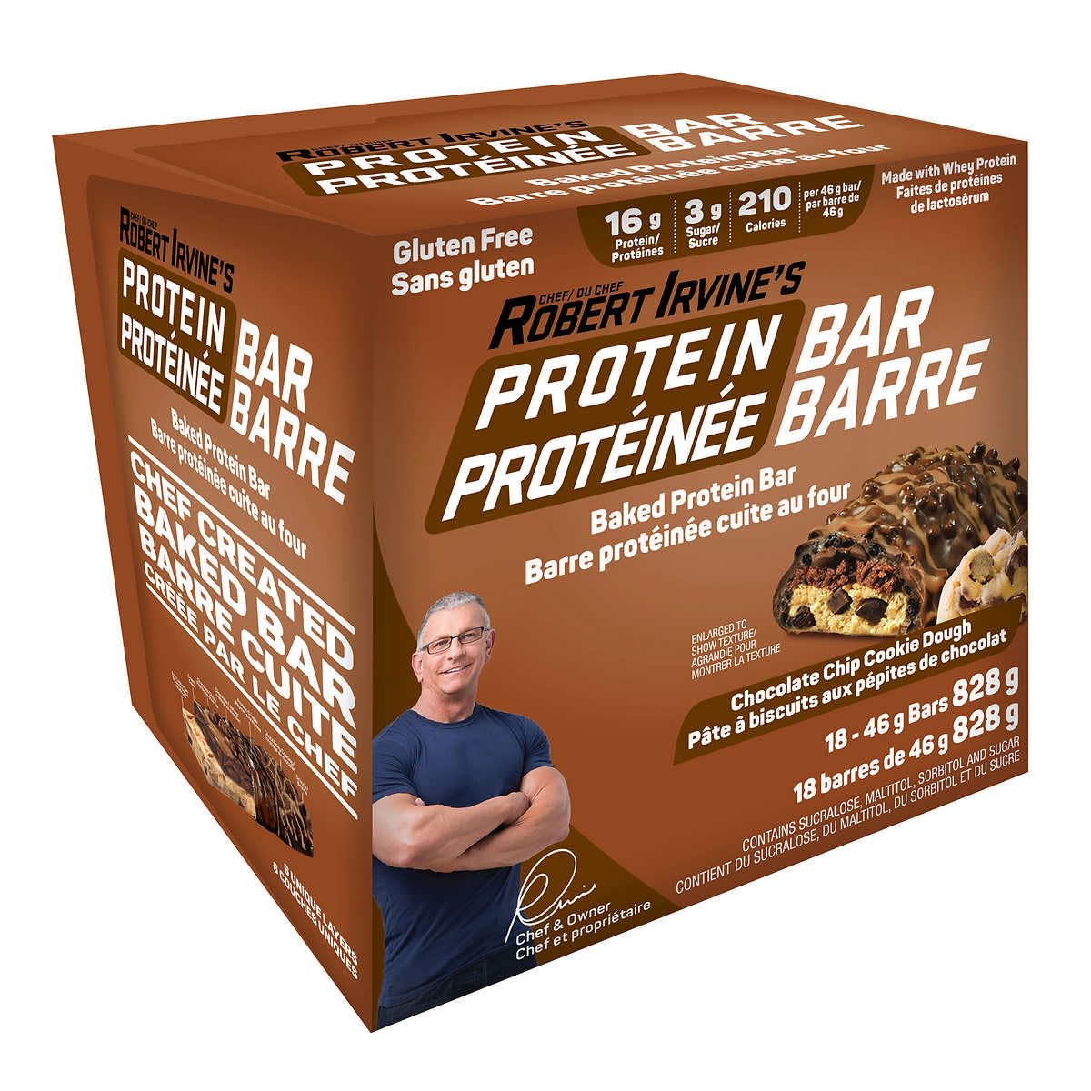 Chef Robert Irvine's Chocolate Chip Cookie Dough Flavour Protein Bars ...