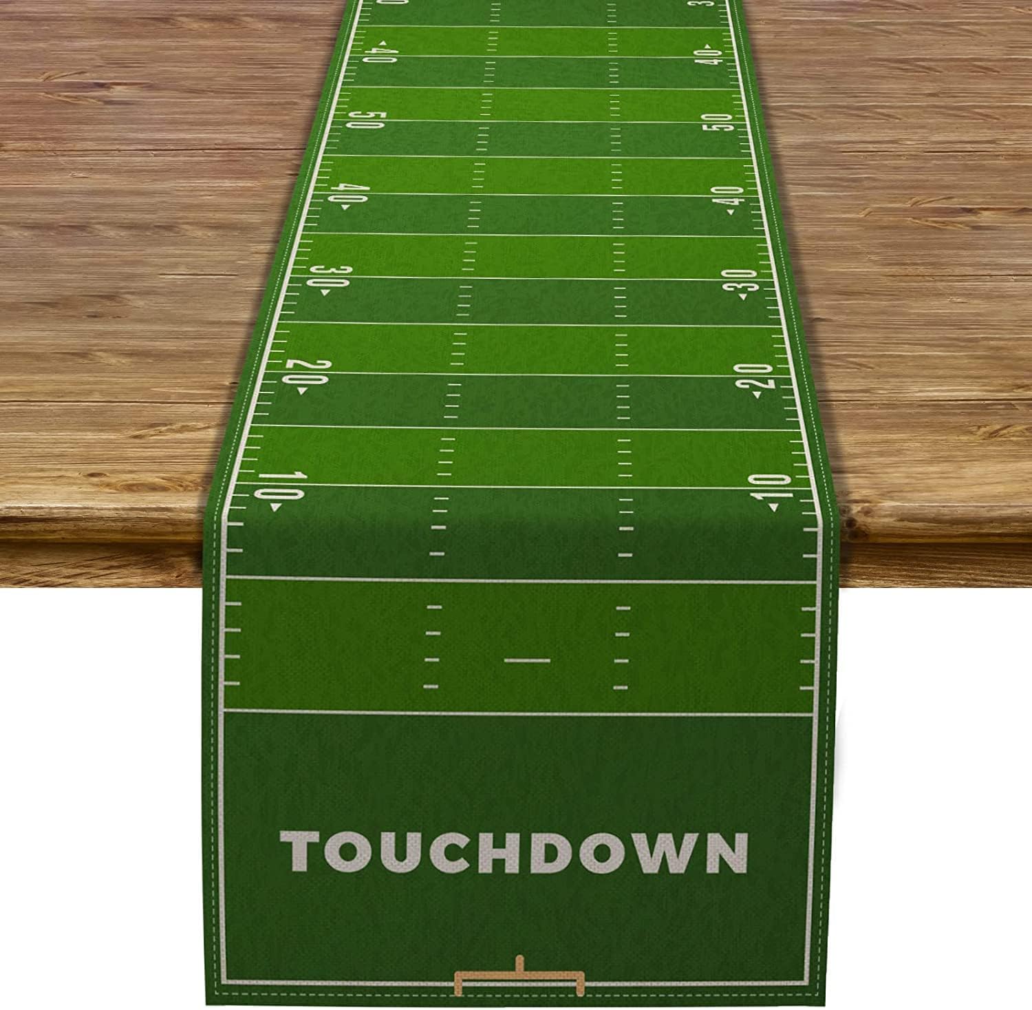 Amazon.com: Pudodo Football Field Table Runner Touchdown Game Day ...