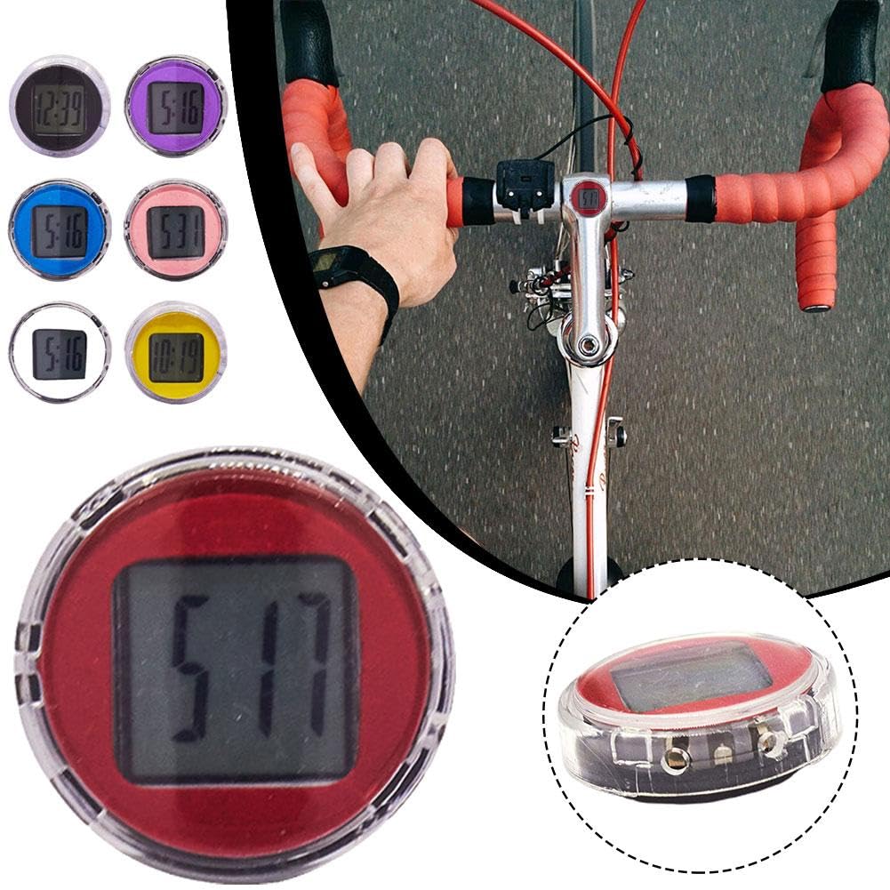 Waterproof Stick On Clock Mini Motorcycle Digital Clock Waterproof