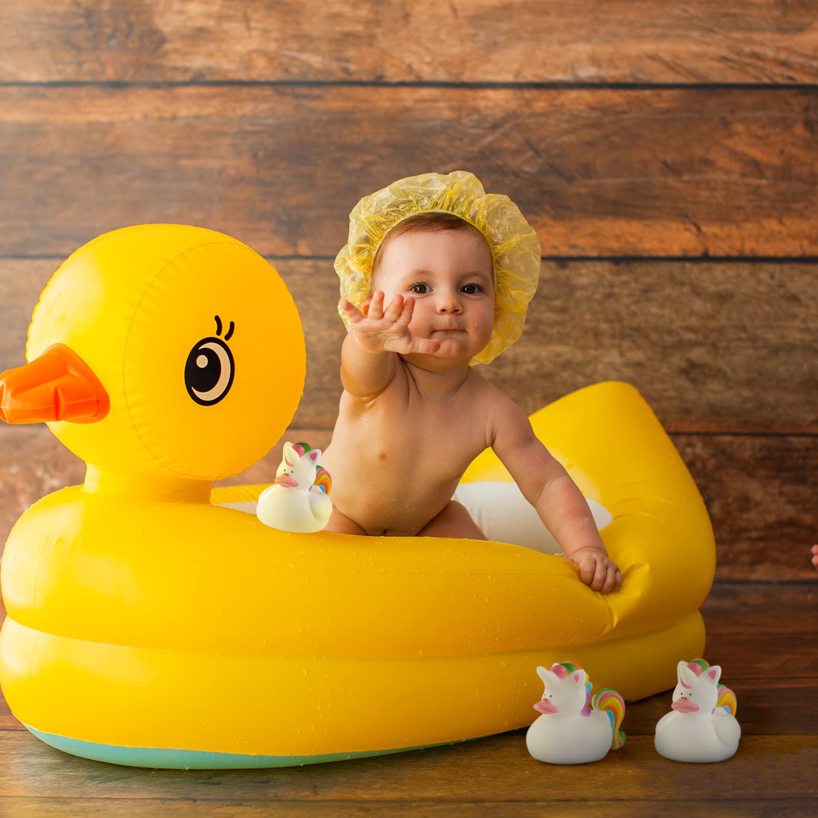 24 Pieces Unicorn Rubber Duckies Assorted Mini Rubber Ducks Small ...