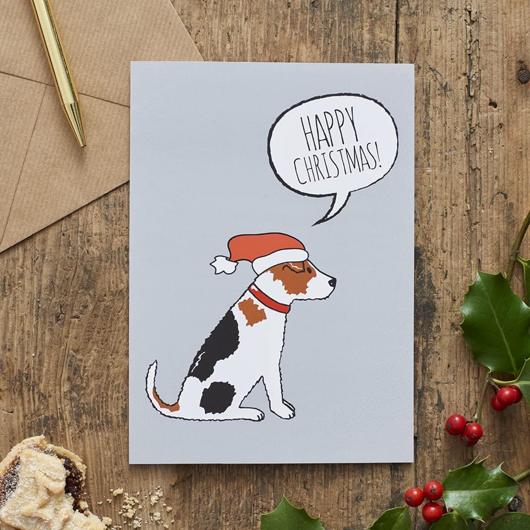 Charity Christmas Cards - Fun Jack Russell : Amazon.co.uk: Stationery ...