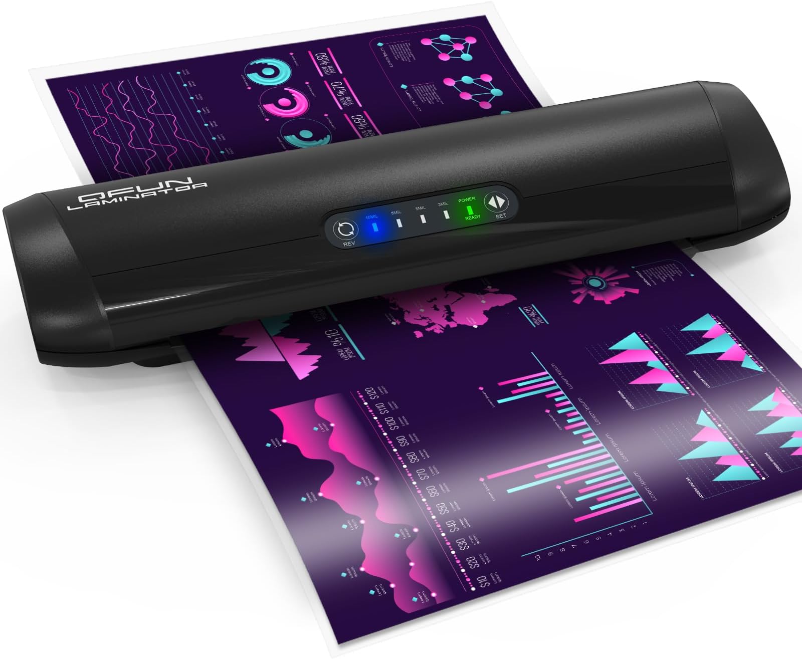 Amazon.com : 3-10 Mil Commercial Laminator Machine with Laminating ...