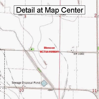 Amazon.com : USGS Topographic Quadrangle Map - Blencoe, Iowa (Folded ...