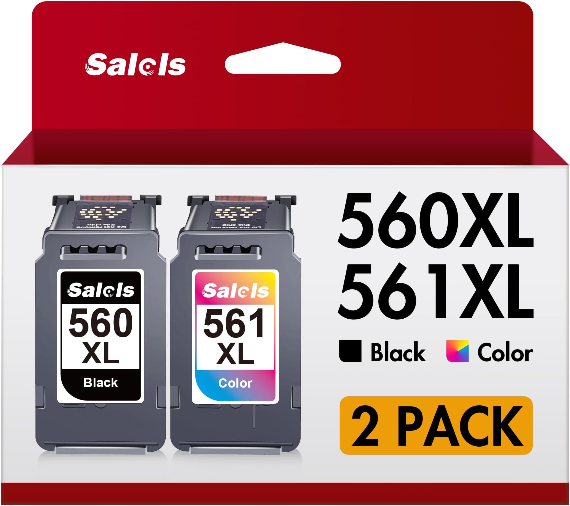 Salols 560 561 XL Ink Cartridges Replacement for Canon 560 561 Ink Cartridges PG-560XL CL-561XL ...