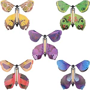 Amazon.com: 5 Pcs Magic Wind Up Flying Butterfly Surprise Box In The ...