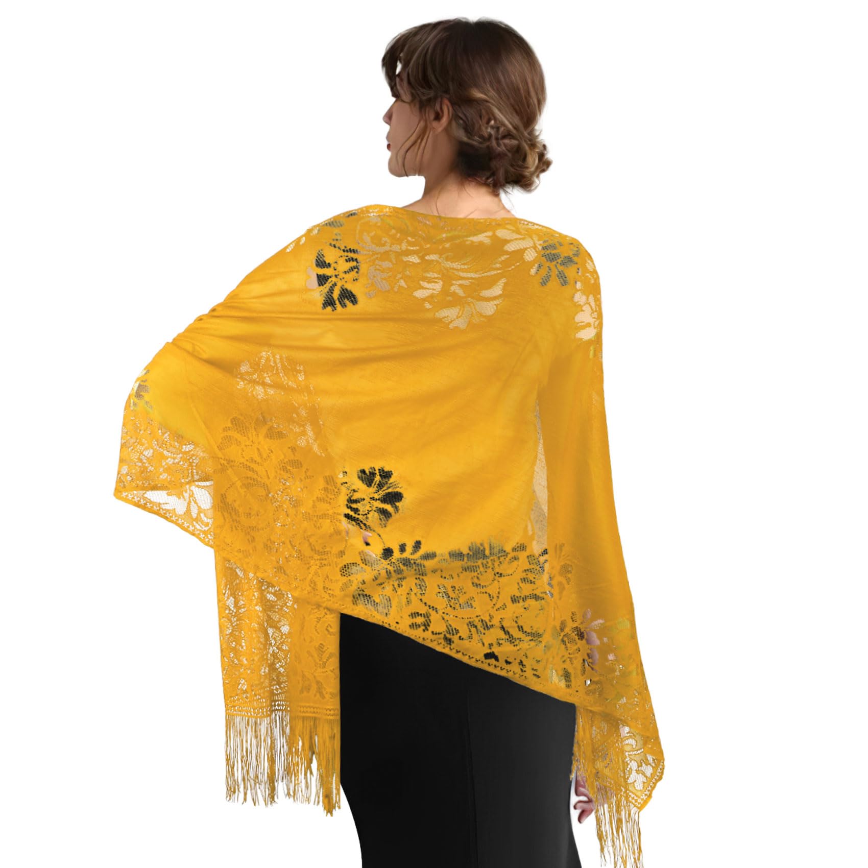 Yellow shawl wedding | Honestweddingadvice.com