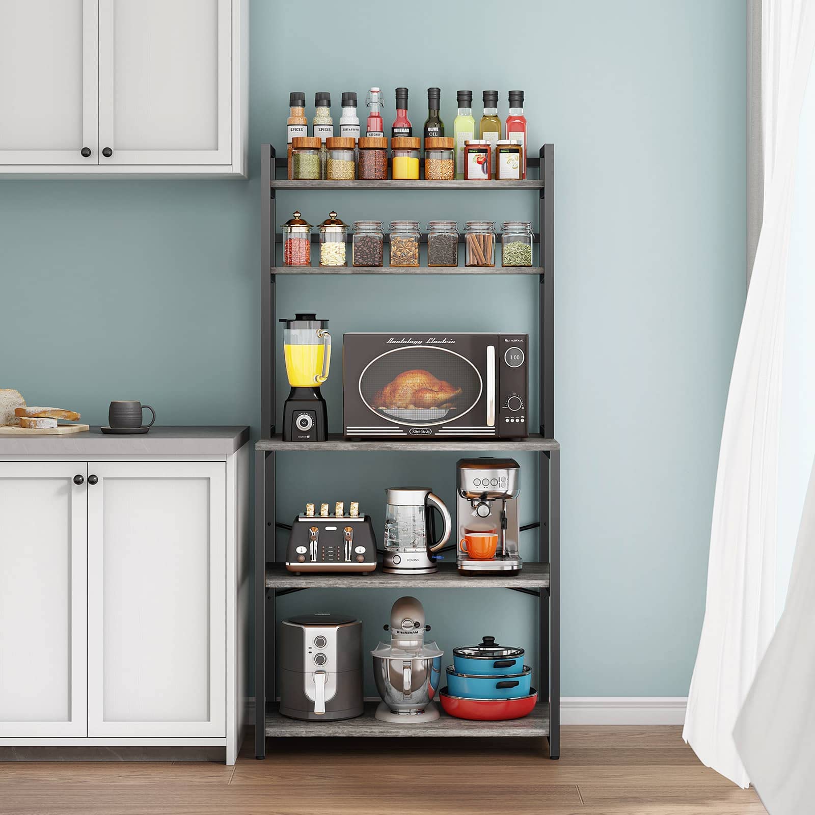 Snapklik.com : Denkee 31.5 Inch Width Bakers Rack For Kitchen ...