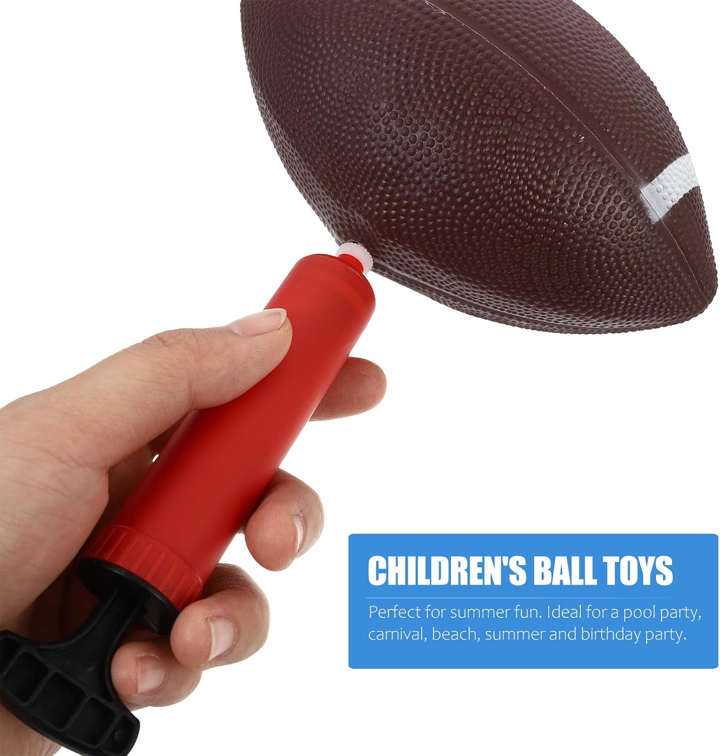 Abaodam 1 Set/3pcs Inflatable Ball Toys Rugby Soccer Ball and ...