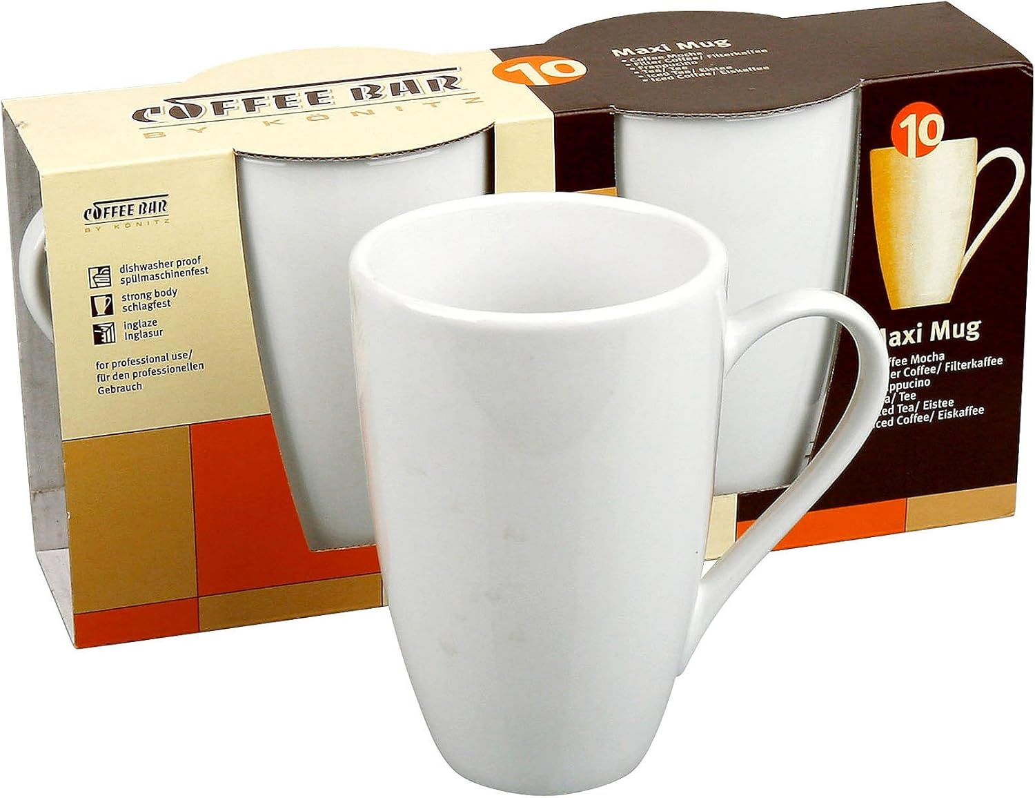 Amazon.com | Coffee Bar Maxi Mug (Set of 2): Coffee Cups & Mugs