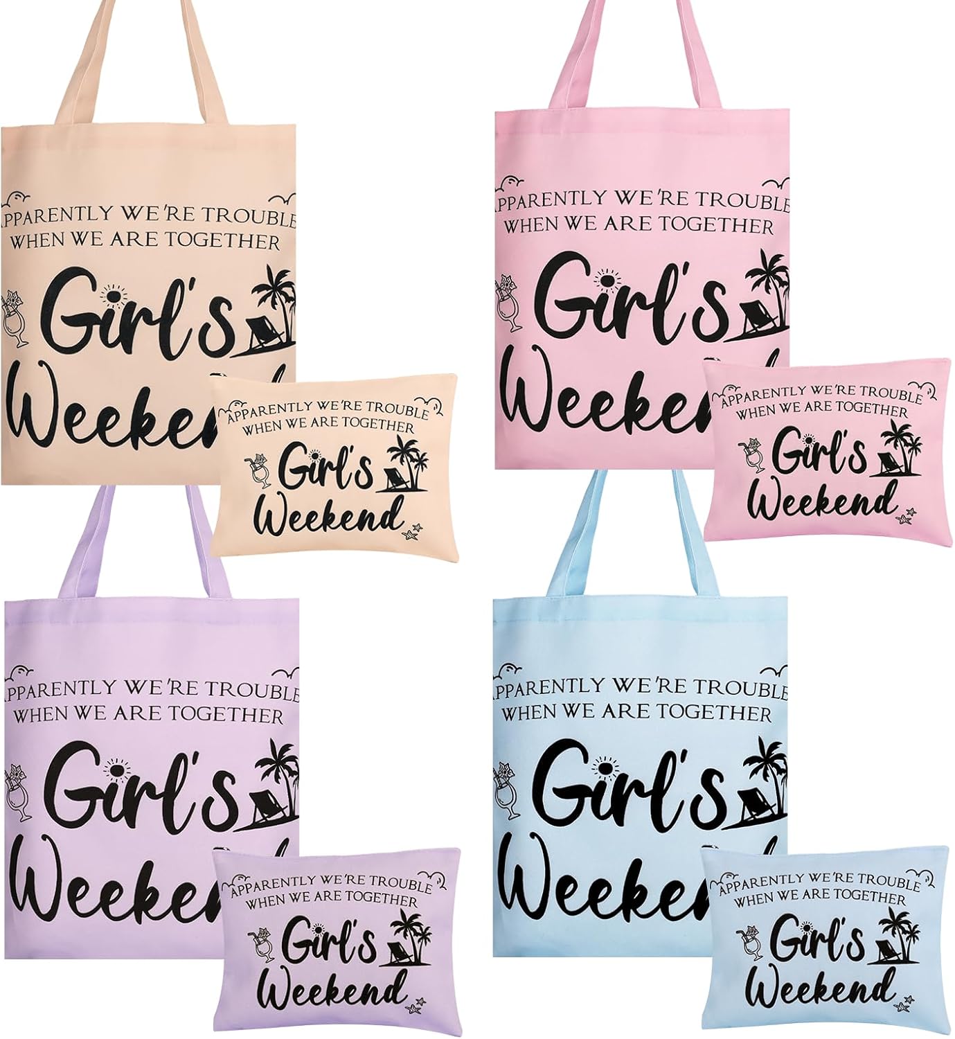Amazon.com: HrEtngiz 8 Pcs Girls Trip Gifts Favors,Girls Weekend Gifts ...