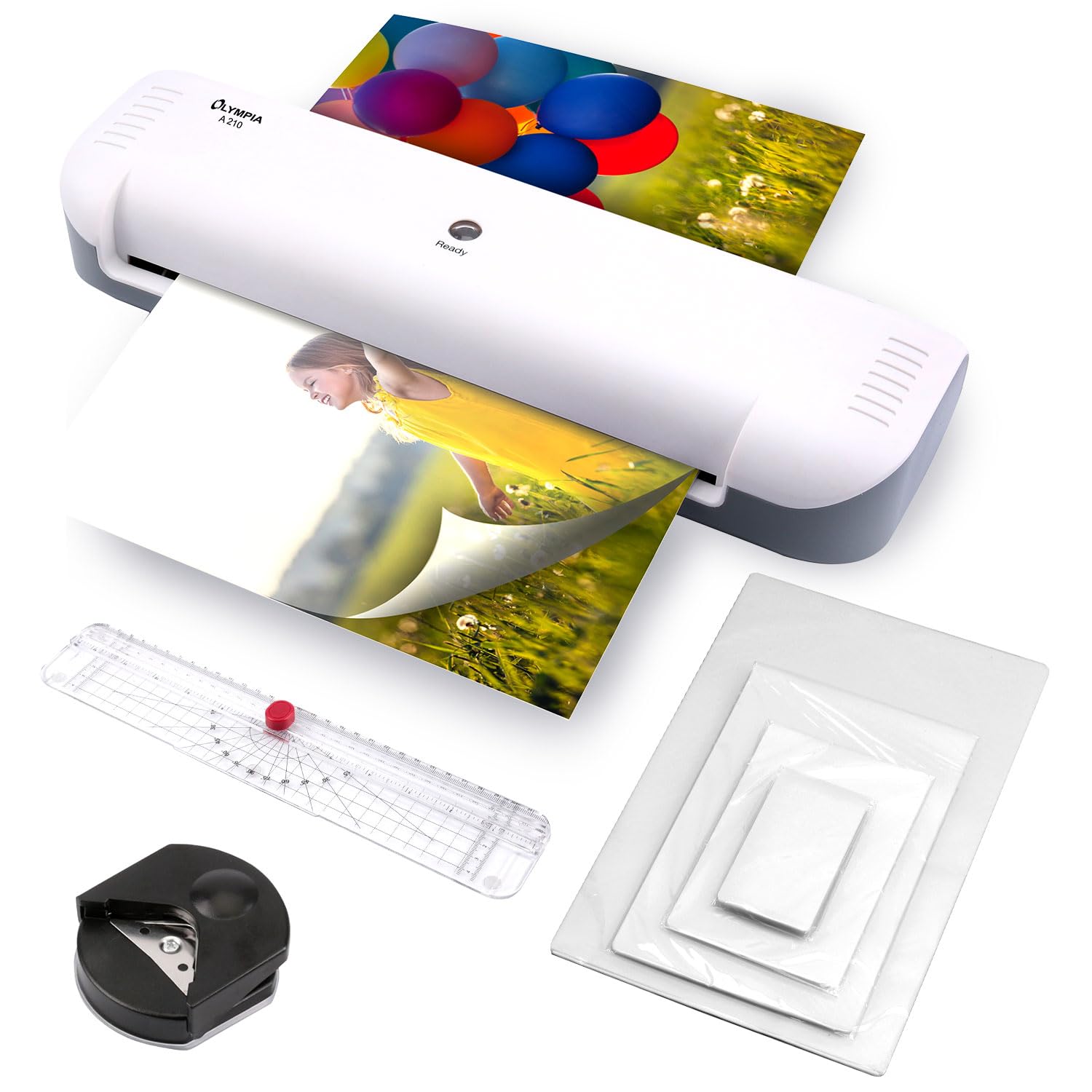 Olympia A210 4-in-1 Laminator | Laminating Set A4 | Hot Laminator ...