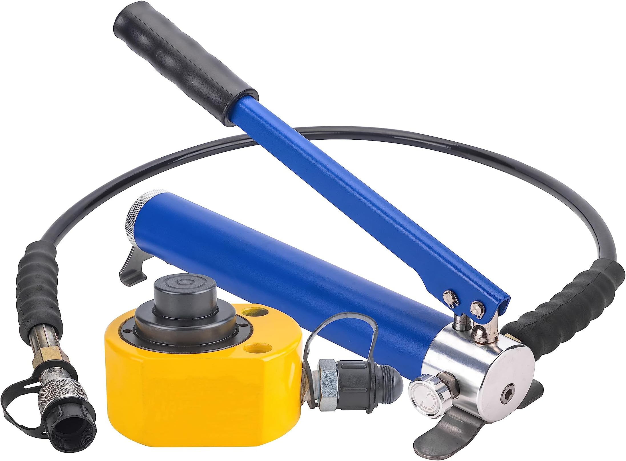 Amazon.com: 20T Hydraulic Jack+Aluminum Alloy Hydraulic Hand Pump Thin ...