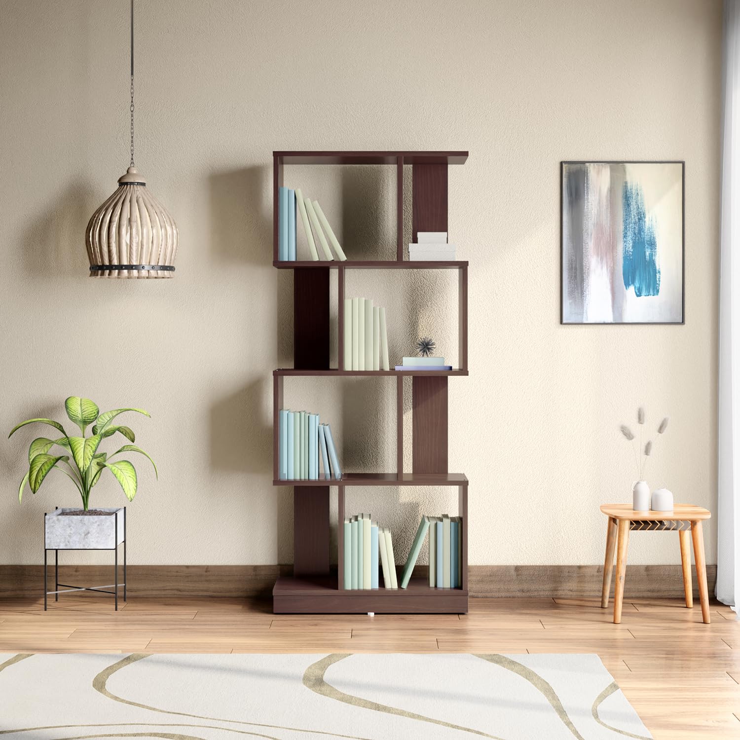 GODREJ INTERIO EWA Engineered Wood Book Shelf, 1-Year Warranty, Brown ...