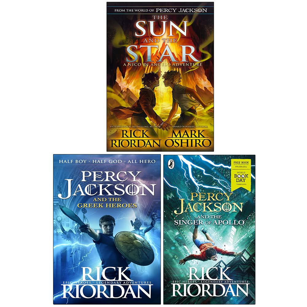 Rick Riordan Collection 3 Books Set (The Sun and the Star, Percy ...