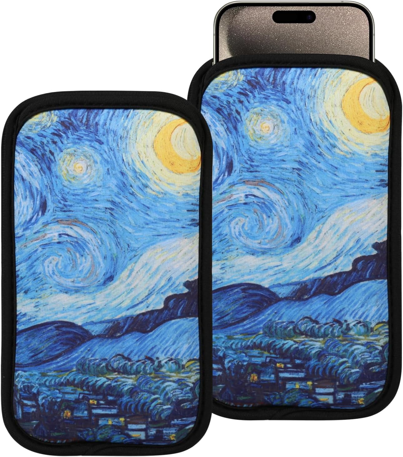 Amazon.com: 2 PCs Neoprene Cell Phone Sleeve Phone Pouch Compatible for ...