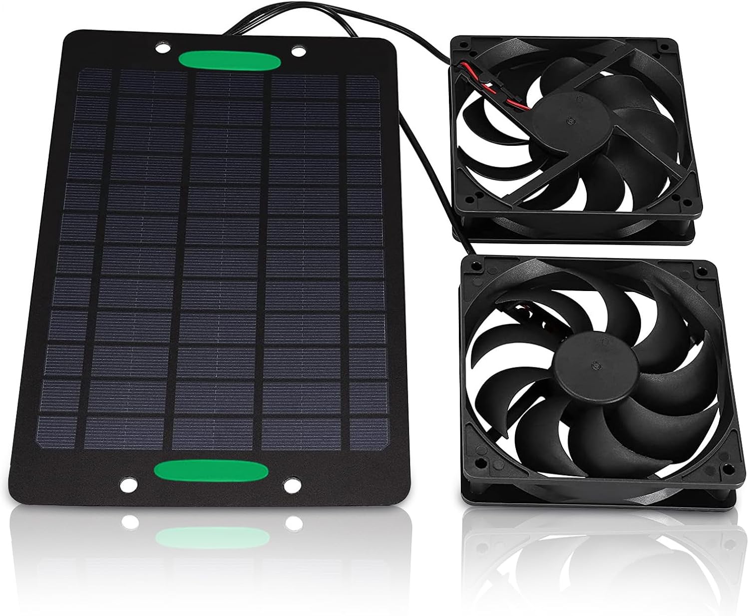 Agatige Solar Panel Fan Kit,10W 800MA Waterproof Solar Powered Dual Fan ...