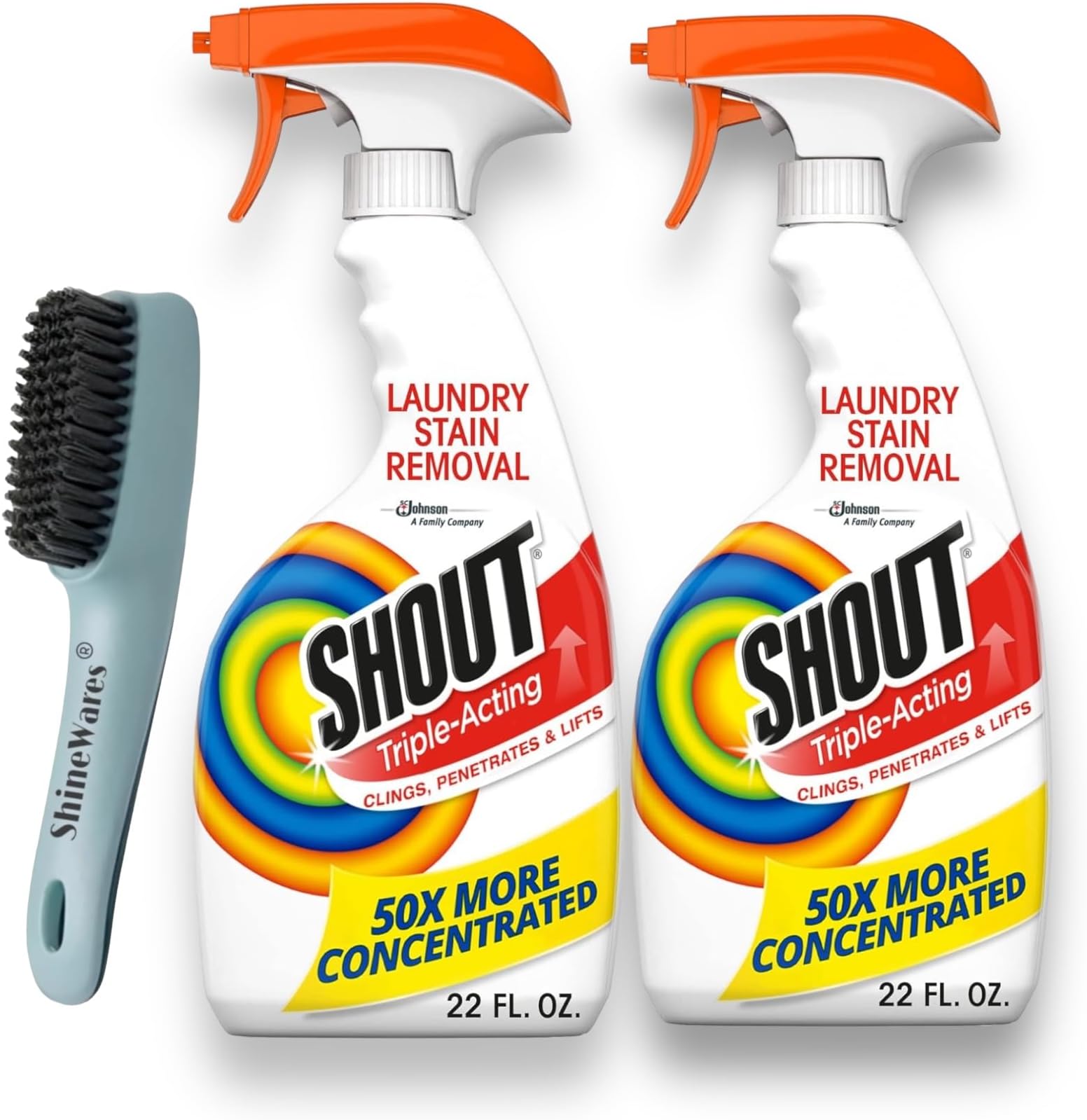 Amazon.com: Shout Active Enzyme Laundry Stain Remover Spray, Triple ...