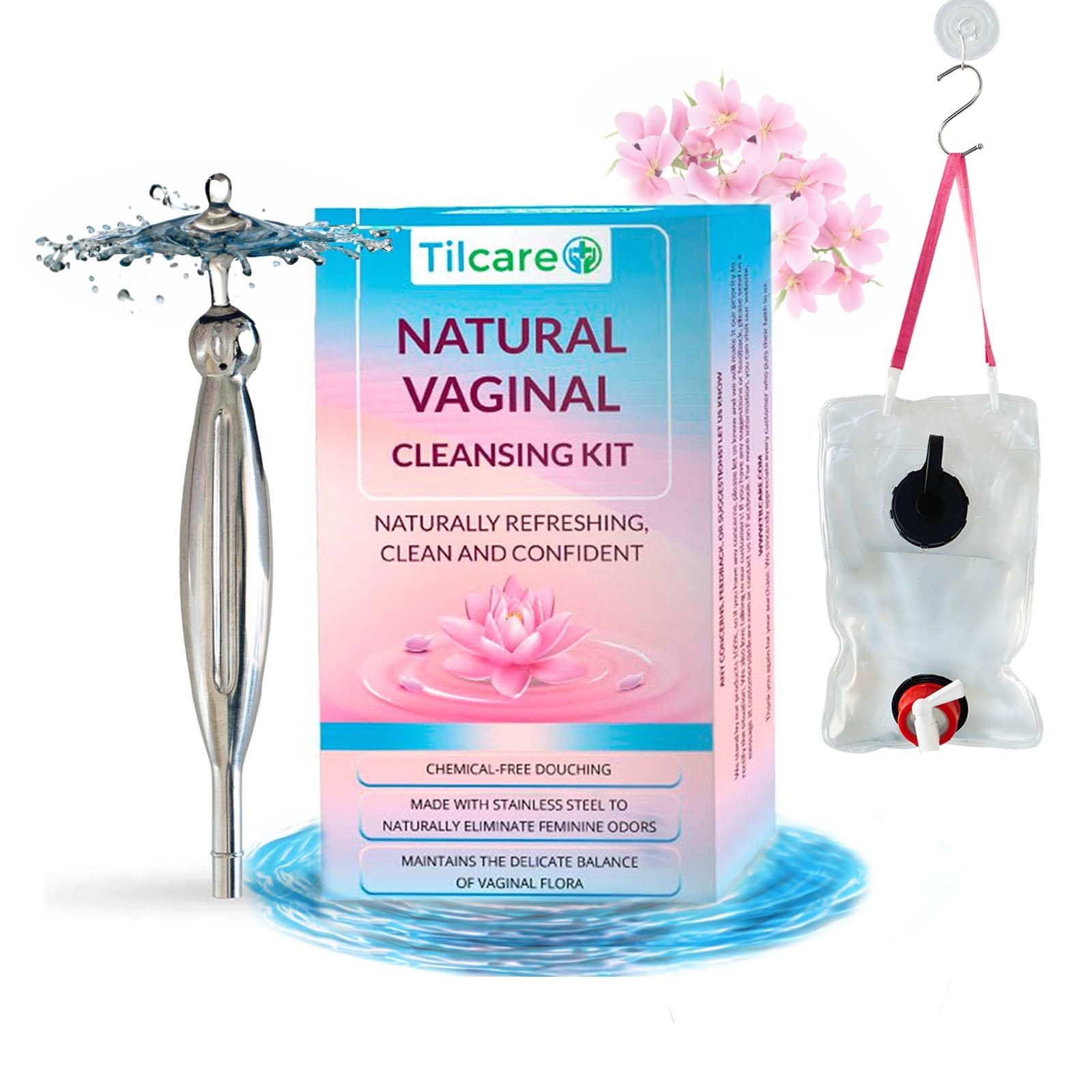 Amazon.com: Natural Douche for Women & Stainless Steel Vaginal Douche ...