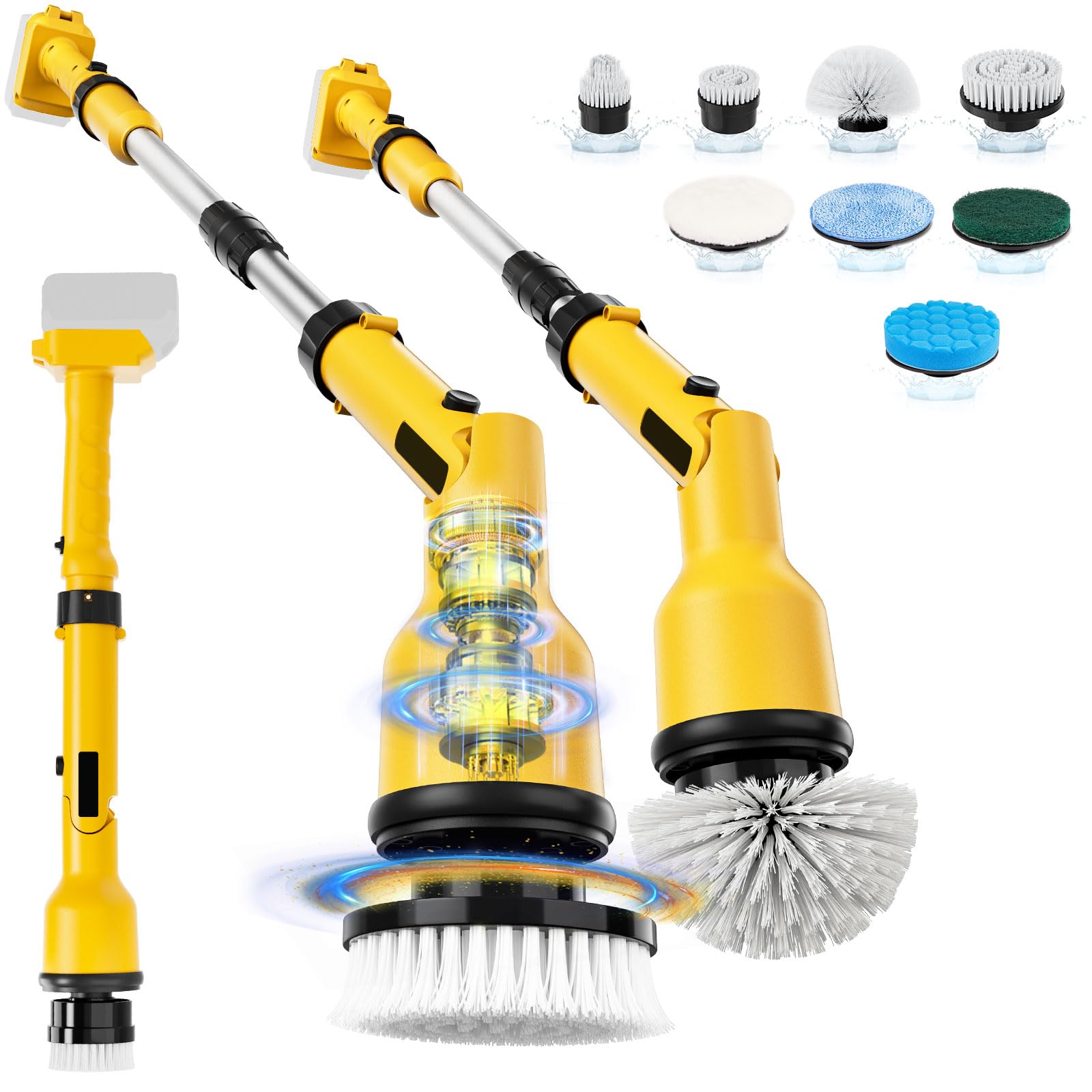 Electric Spin Scrubber Compatible For Dewalt 20v 60v Battery No ...