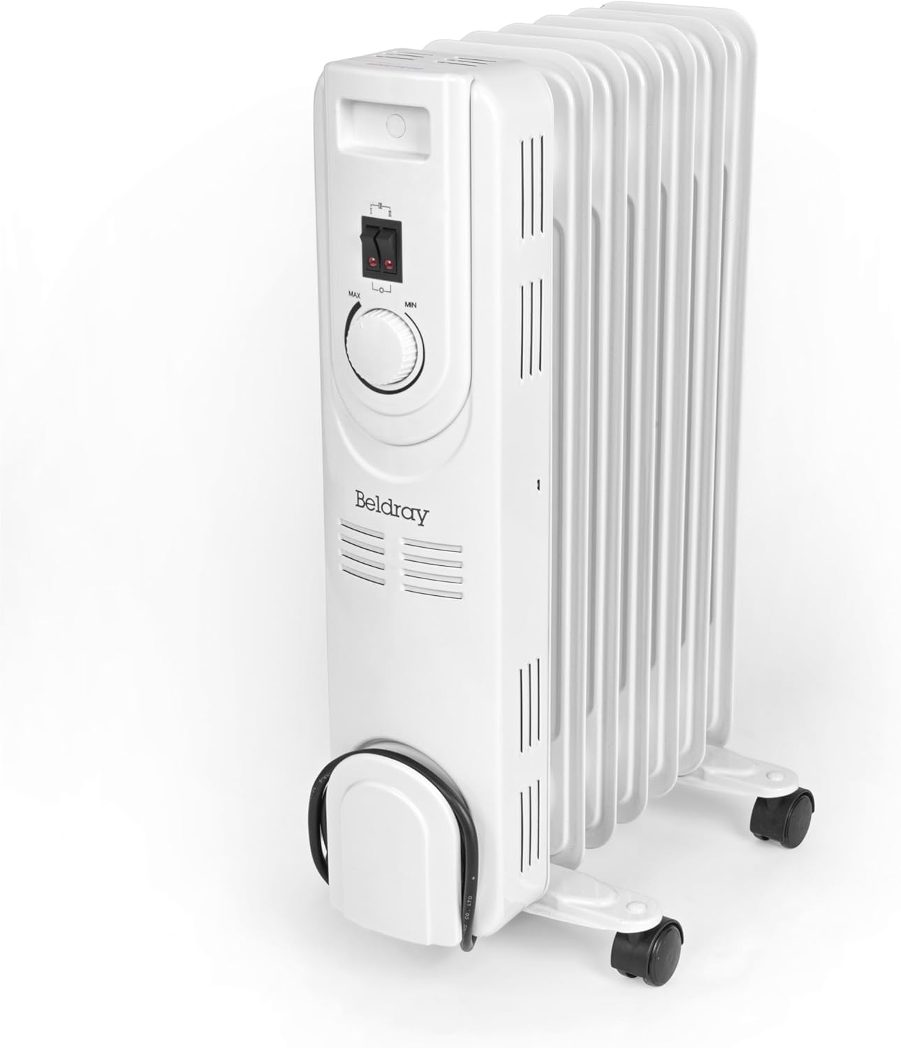 Beldray EH3748 7 Fin Radiator - Oil-Filled Electric Heater, 360° Wheels ...