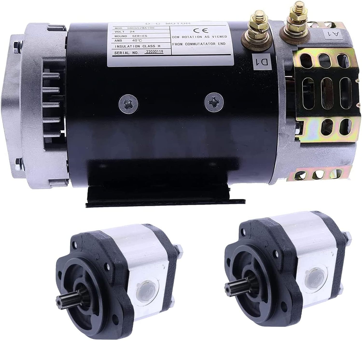 Amazon.com: Solarhome 24V Electric Motor 40844GT + 2X Hydraulic Pump ...