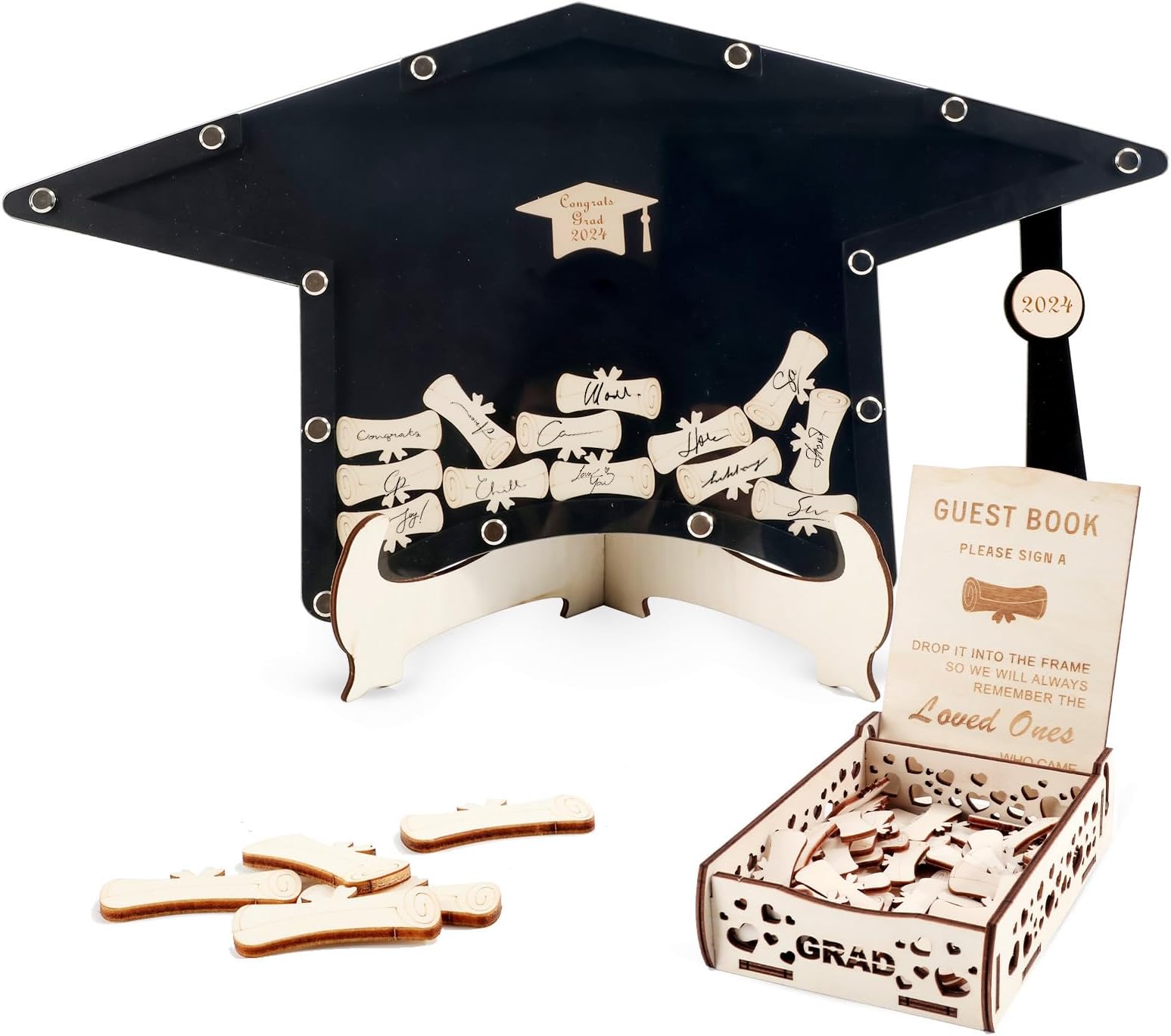 Amazon.com: Weekgrat Class of 2024 Graduation Guest Book 9.5 x 7.1 Inch ...