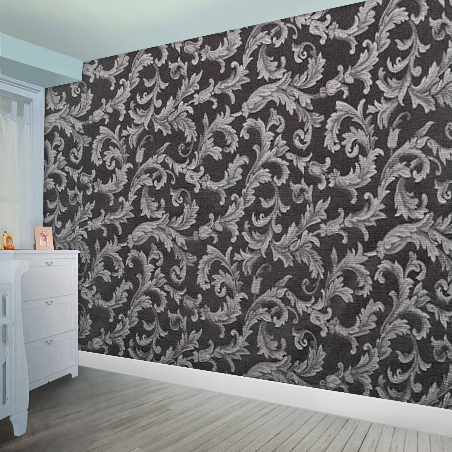 Black Damask Wall Decals High Resolution Photos High Resolution