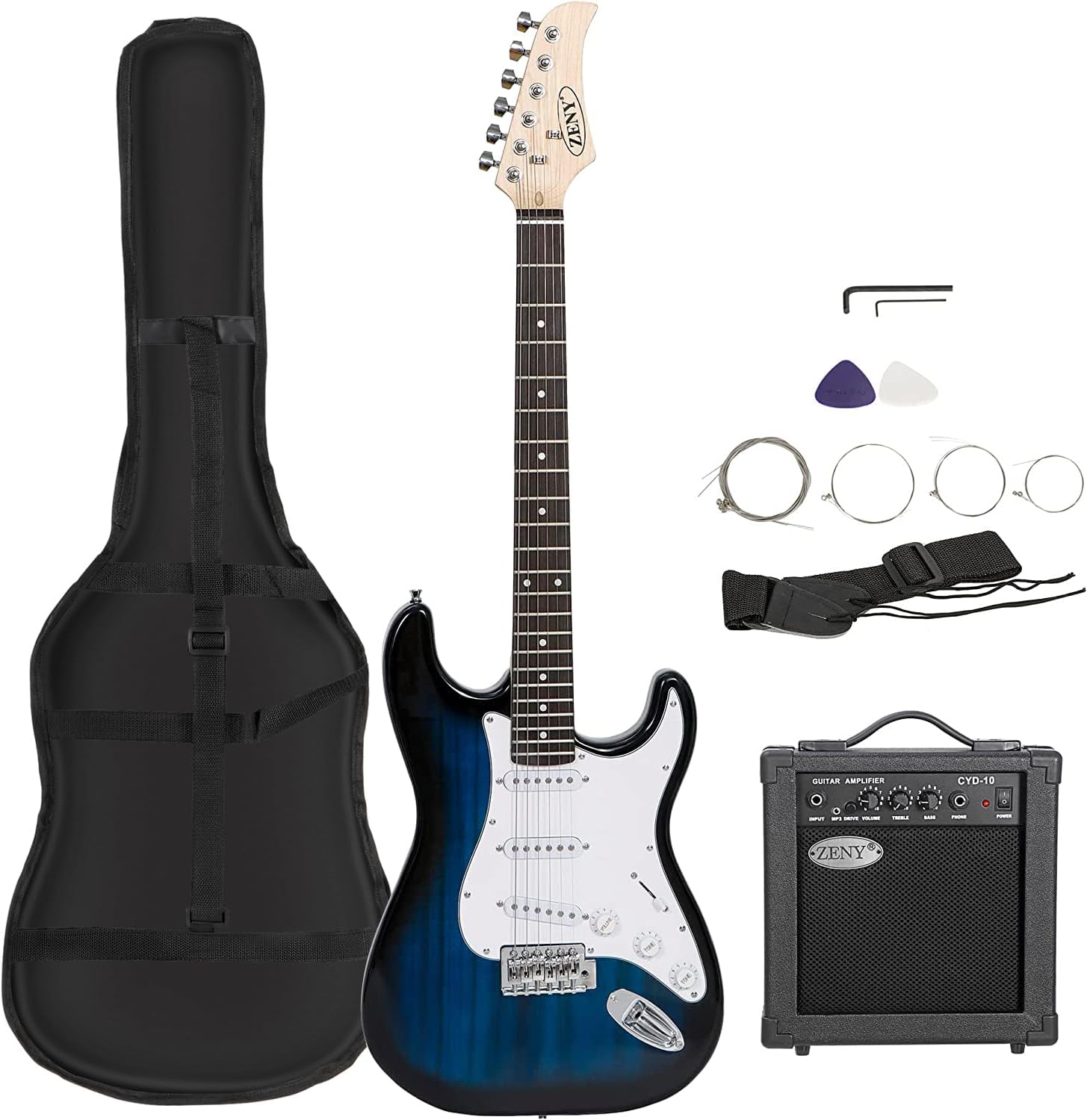 Amazon.com: Pyle Electric Guitar Kit with Amp, Full Size Instrument ...