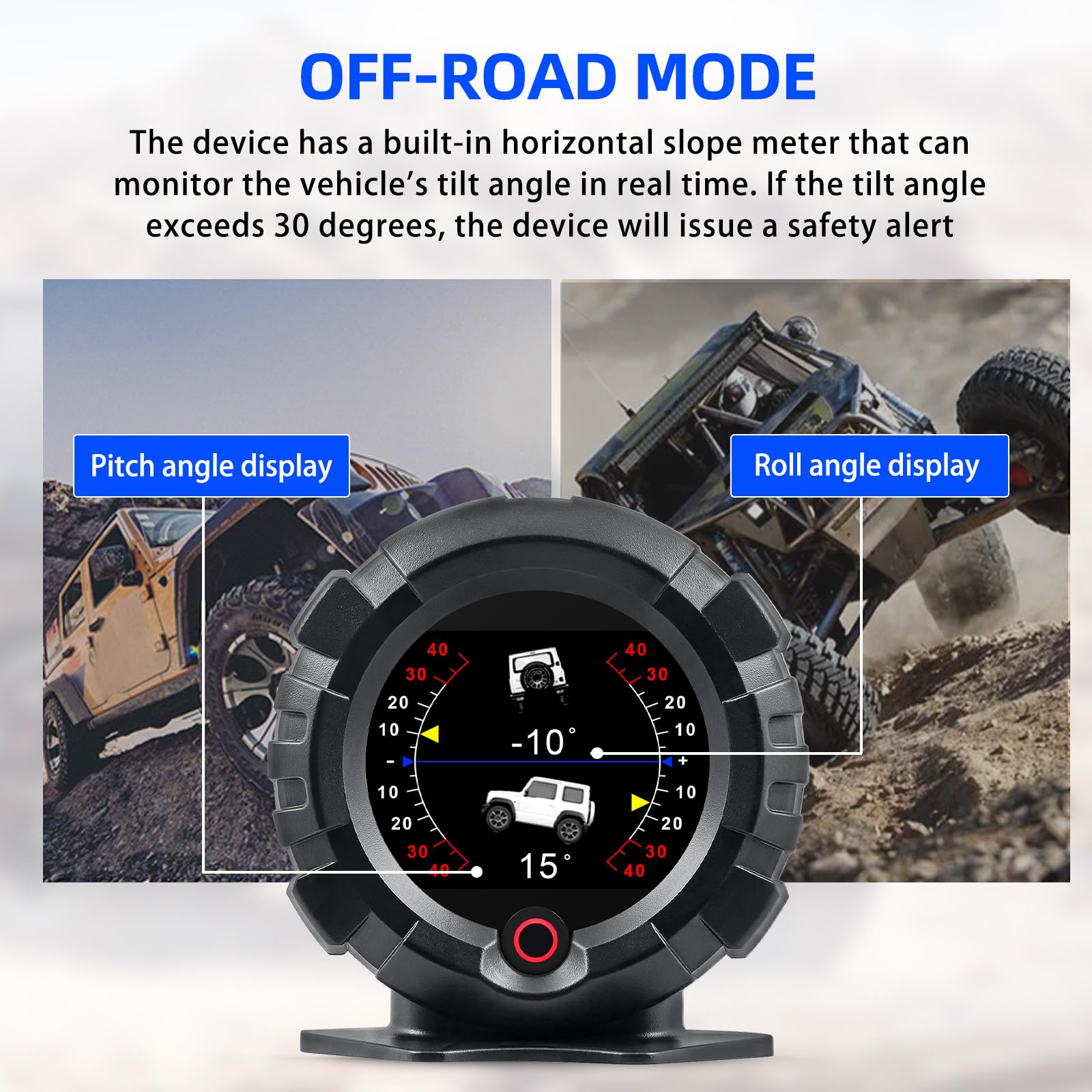 Snapklik.com : GPS Speedometer Inclinometer Off-Road Angle Slope Meter ...