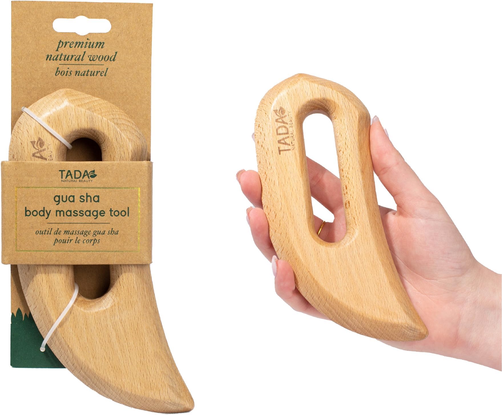 Amazon.com: Tada Natural Beauty Wood Gua Sha Body Massage Tools ...