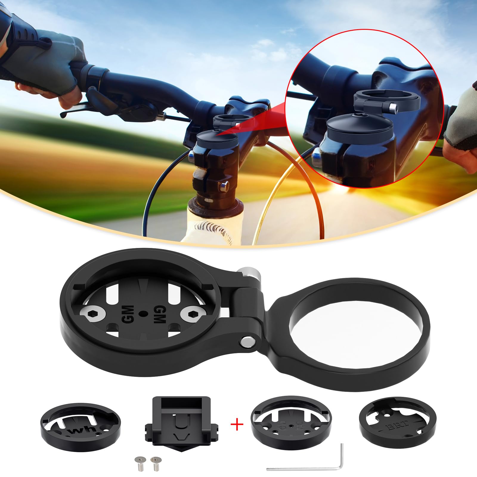 Amazon.com: Out Front Bike Stem Mount - Adjustable Mount Compatible ...