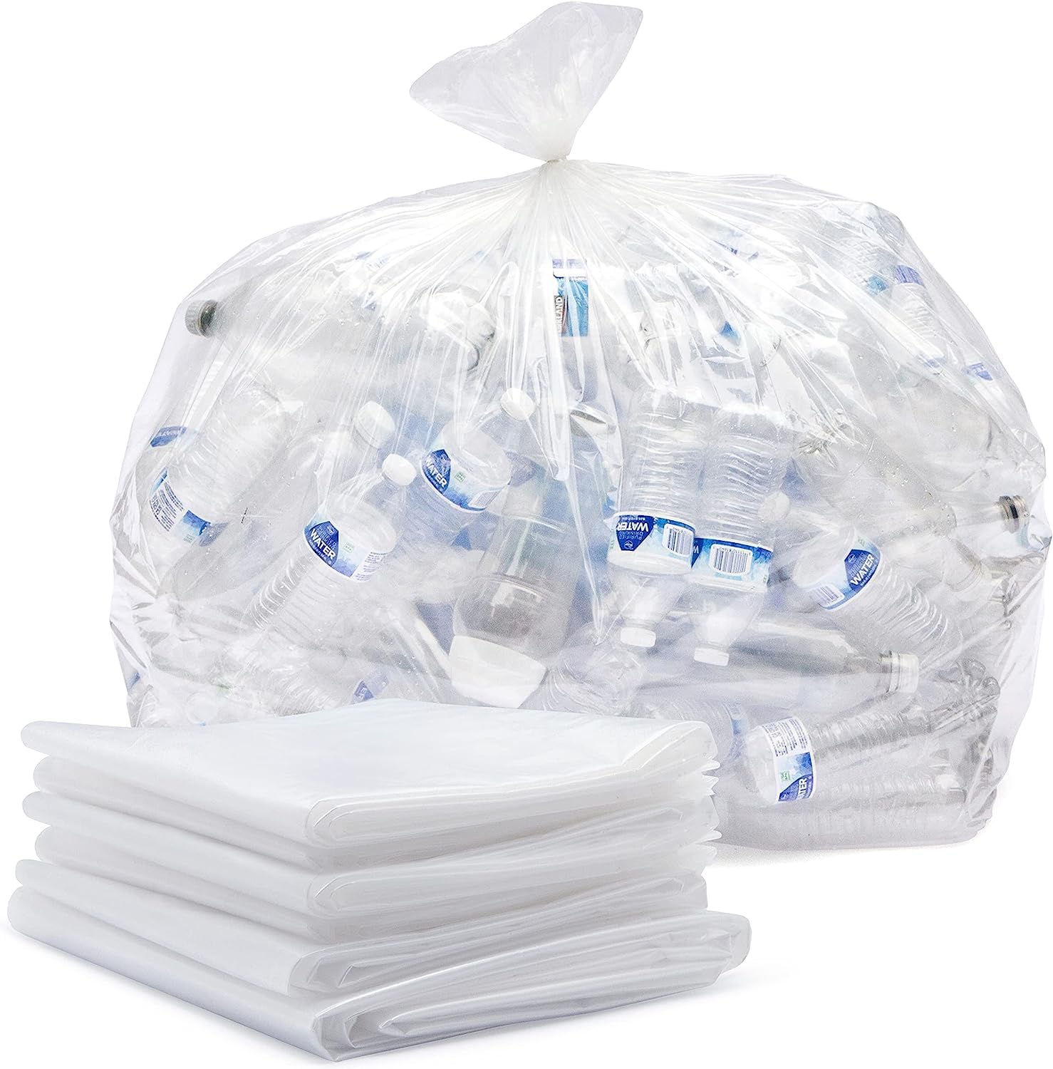 Amazon.com: 33 Gallon Clear Trash Bags - 36 inch x 30 inch Heavy Duty ...