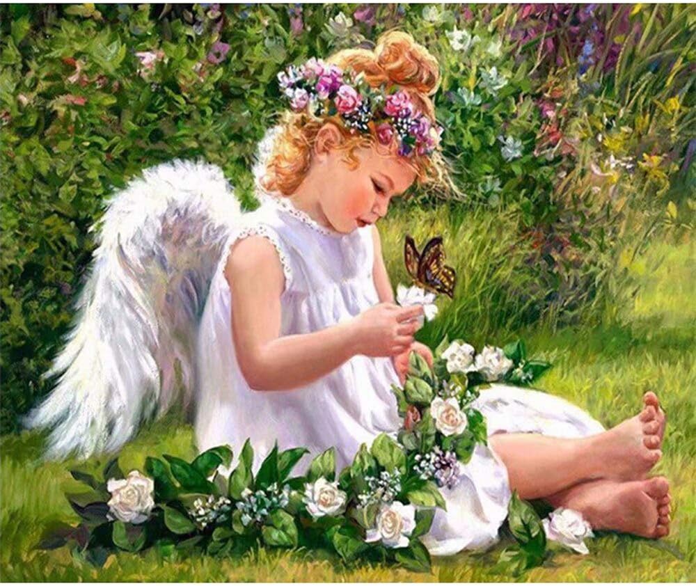 Amazon.com: 1000 Pieces of Jigsaw Puzzle-Cute Angel Girl-Adult Puzzles ...