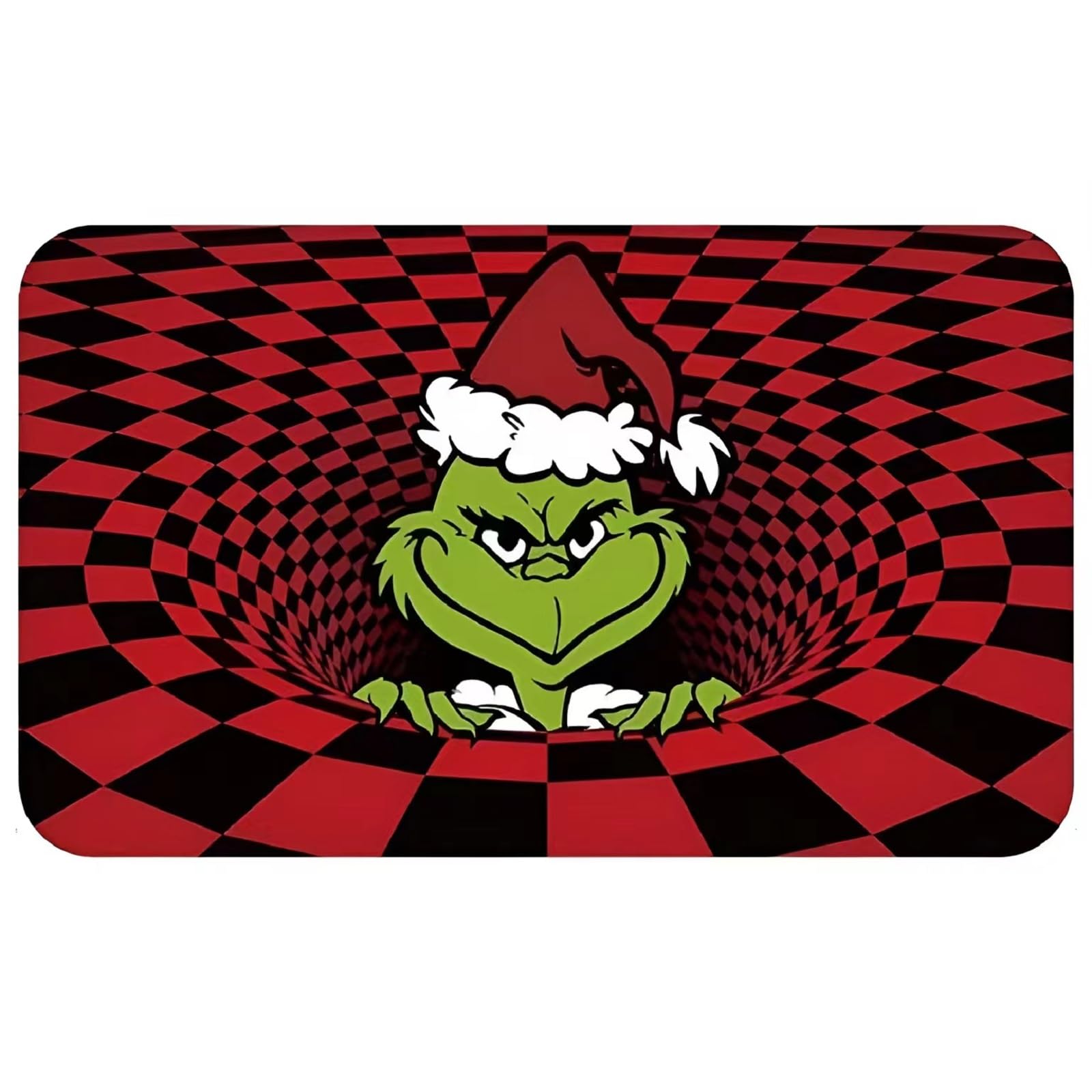 Snapklik.com : 3D Illusion Christmas Doormat, Non-Slip Optical Illusion ...
