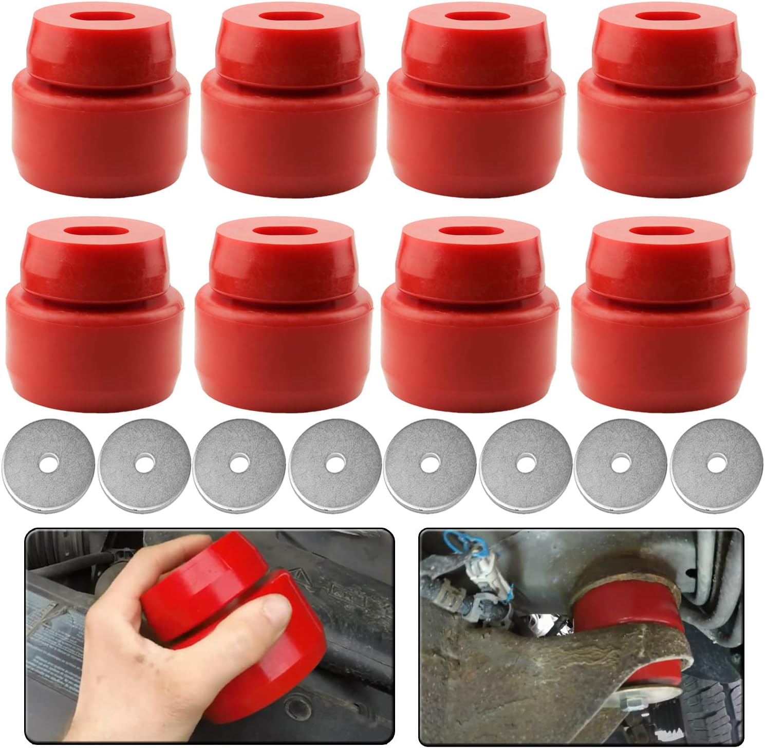 Amazon.com: Body Mount Bushing Kit Fits for 1999-2014 Chevy Silverado ...